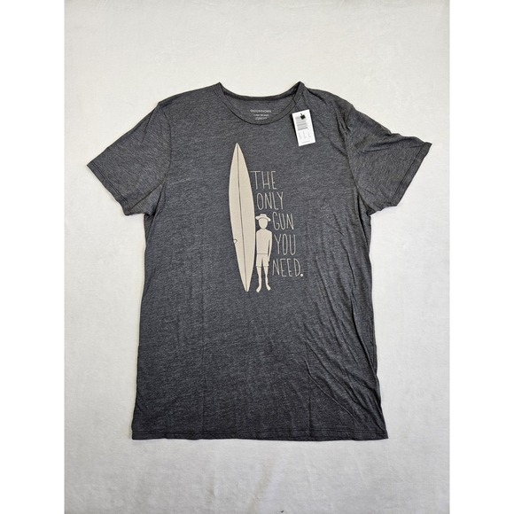 Outerknown | Shirts | Outerknown The Only Gun You Need Surf Charcoal Ss ...